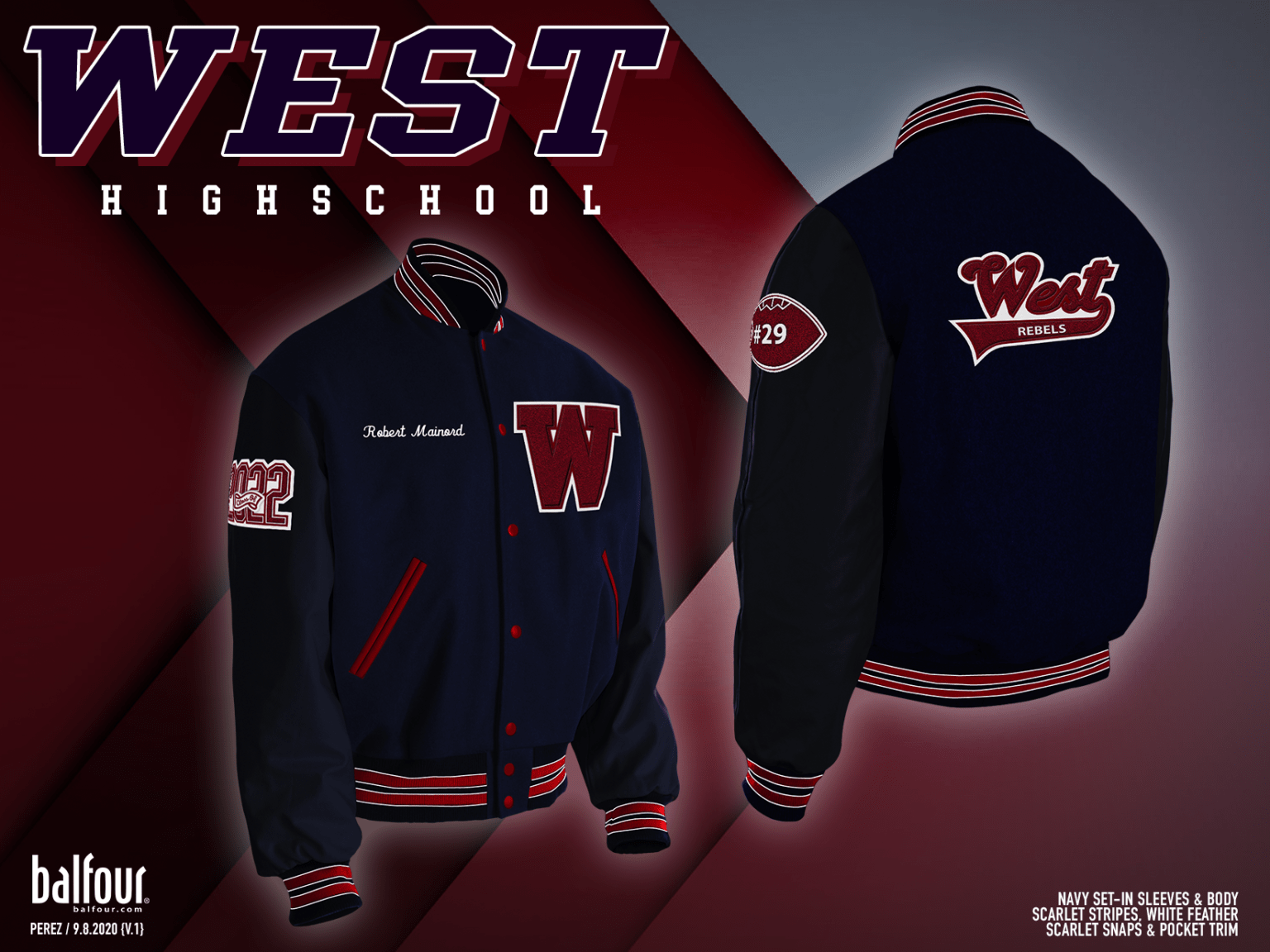 High School Letter Jackets for Athletes, Bands and Club | Balfour ...